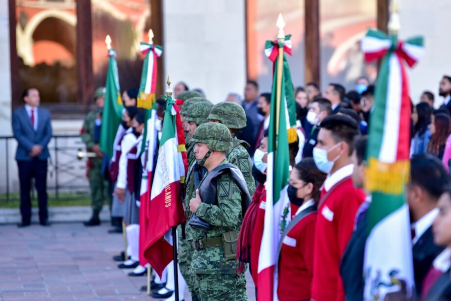 ¡Orgullo nacional!, Hidalgo conmemora Día de la Bandera